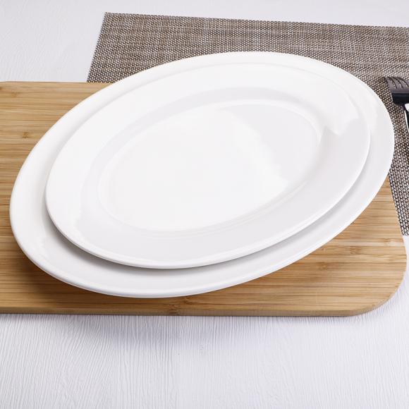 Oval Fish Plate-DINNERWARE-Jh Glassware-Jh Glassware