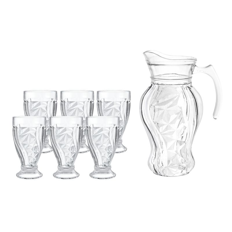 Glass Drinking Set Introduction ROSE DESIGN-GLASS DRINKWARE-Jh ...