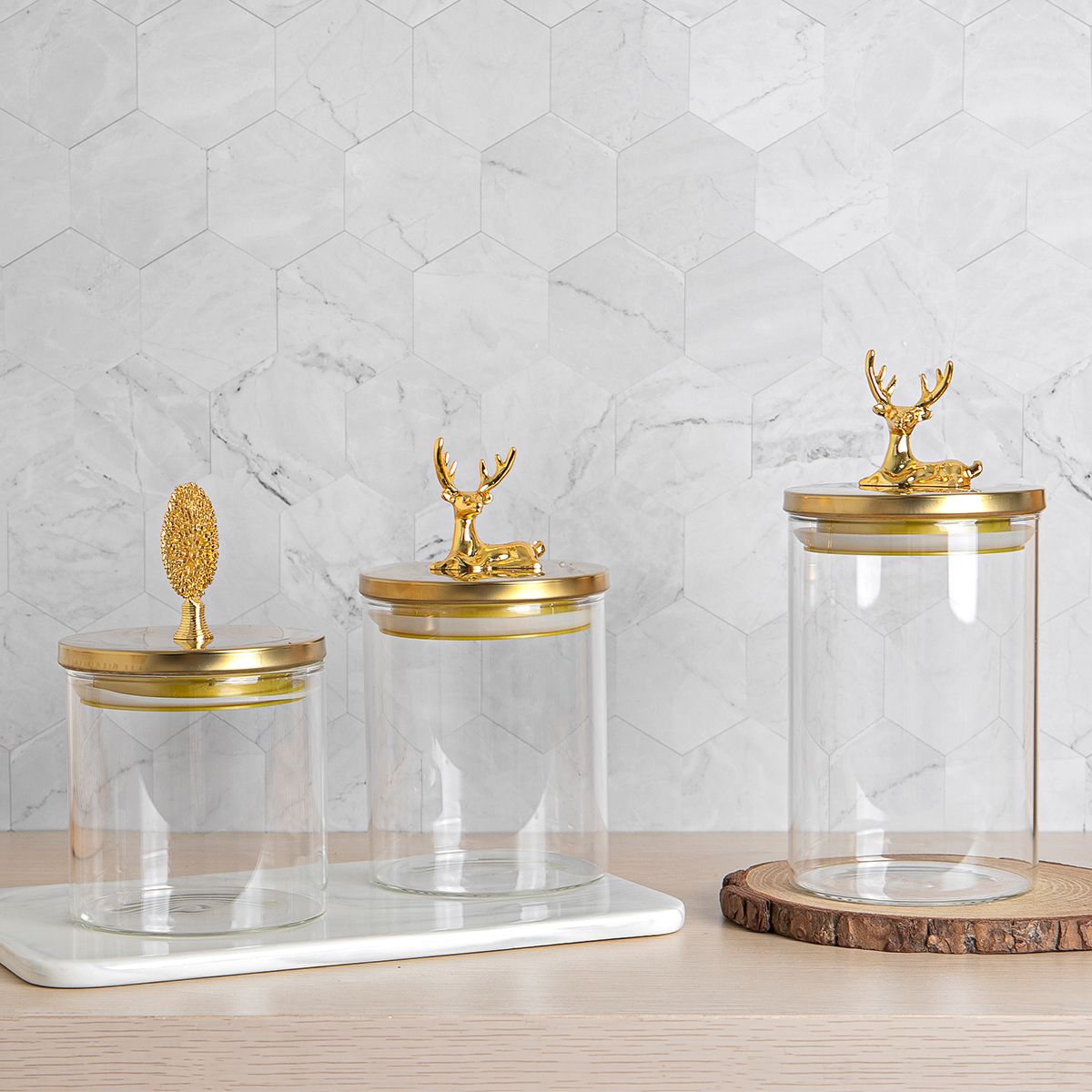 Glass Jars-HOMEWARE-Jh Glassware-Jh Glassware