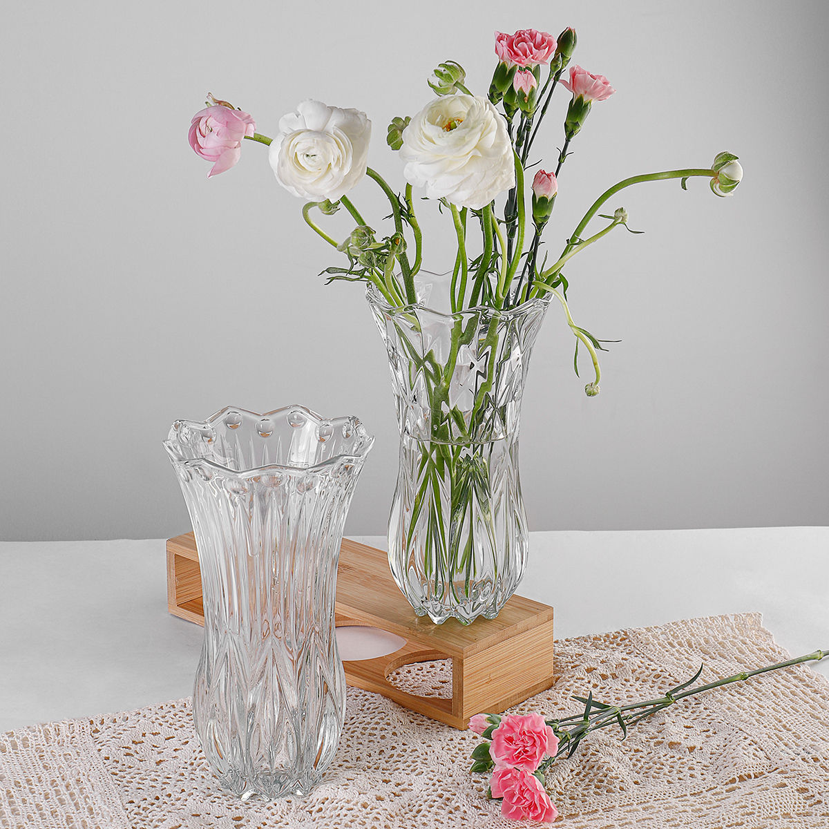 Flower Glass Vase-GLass HOMEDECOR-Jh Glassware-Jh Glassware